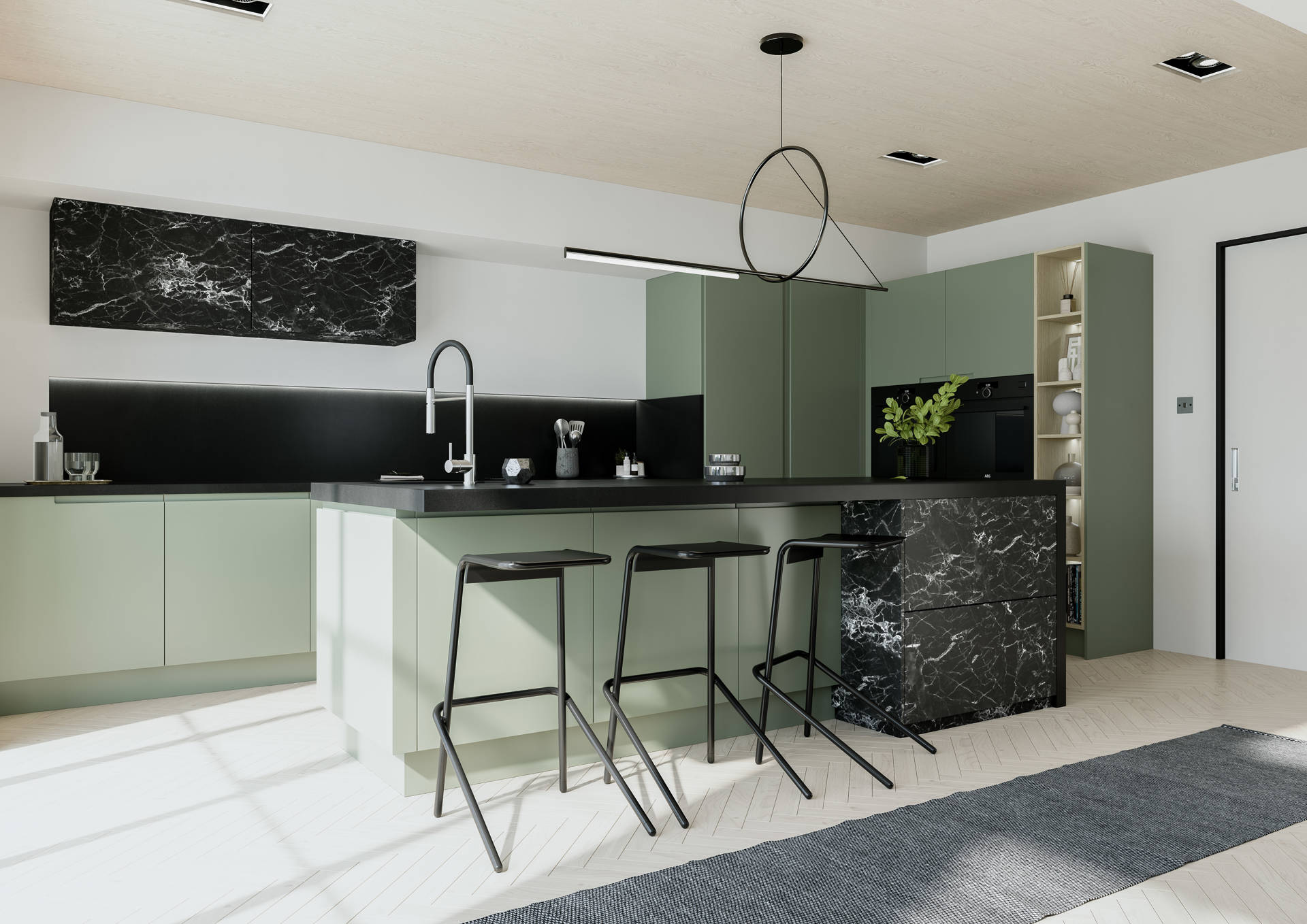 Remo Matt Regiment Kitchen | Second Nature Kitchens